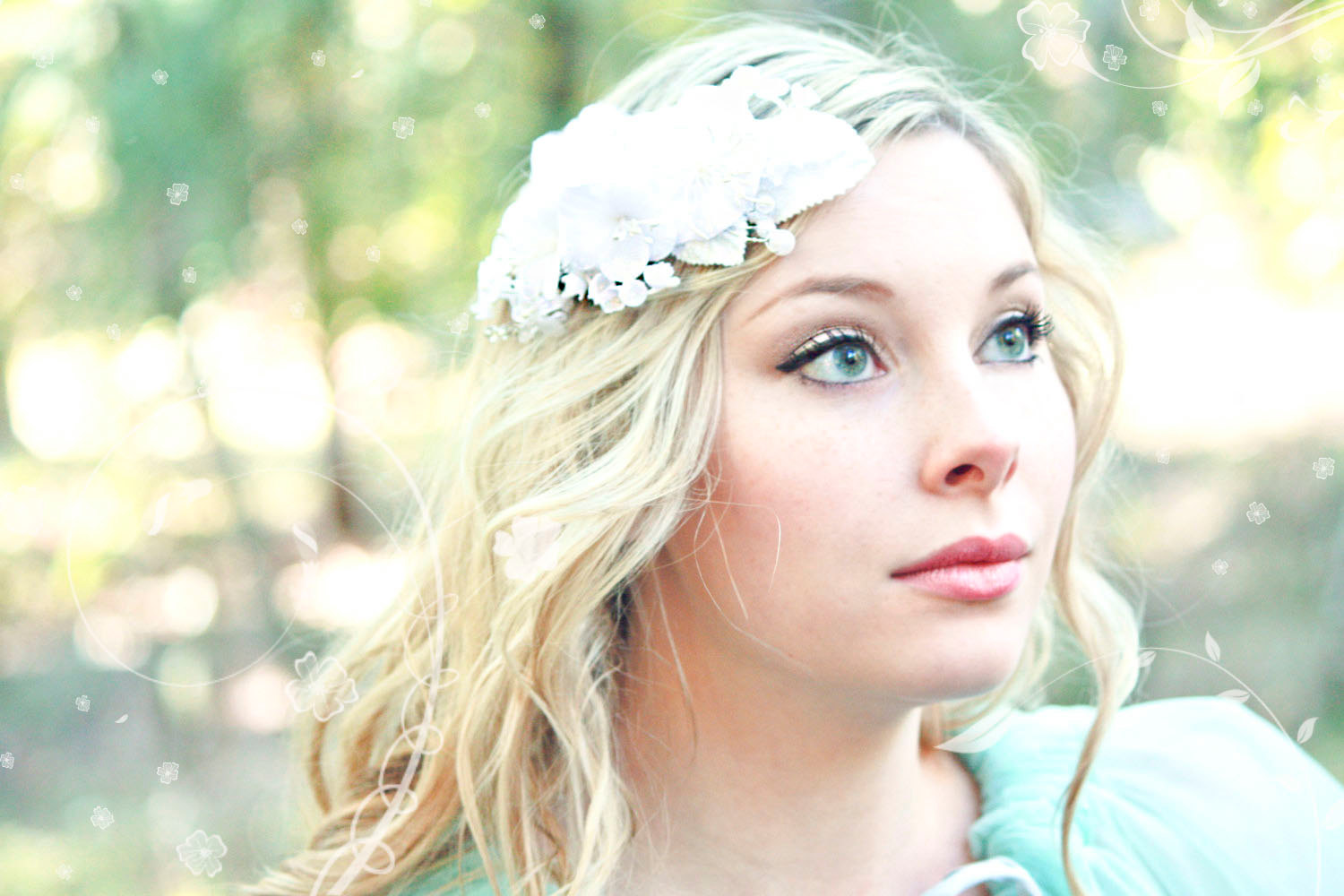 White Bridal Flower Clip, Wedding Hair Accessories, Wedding Flower Clip ...